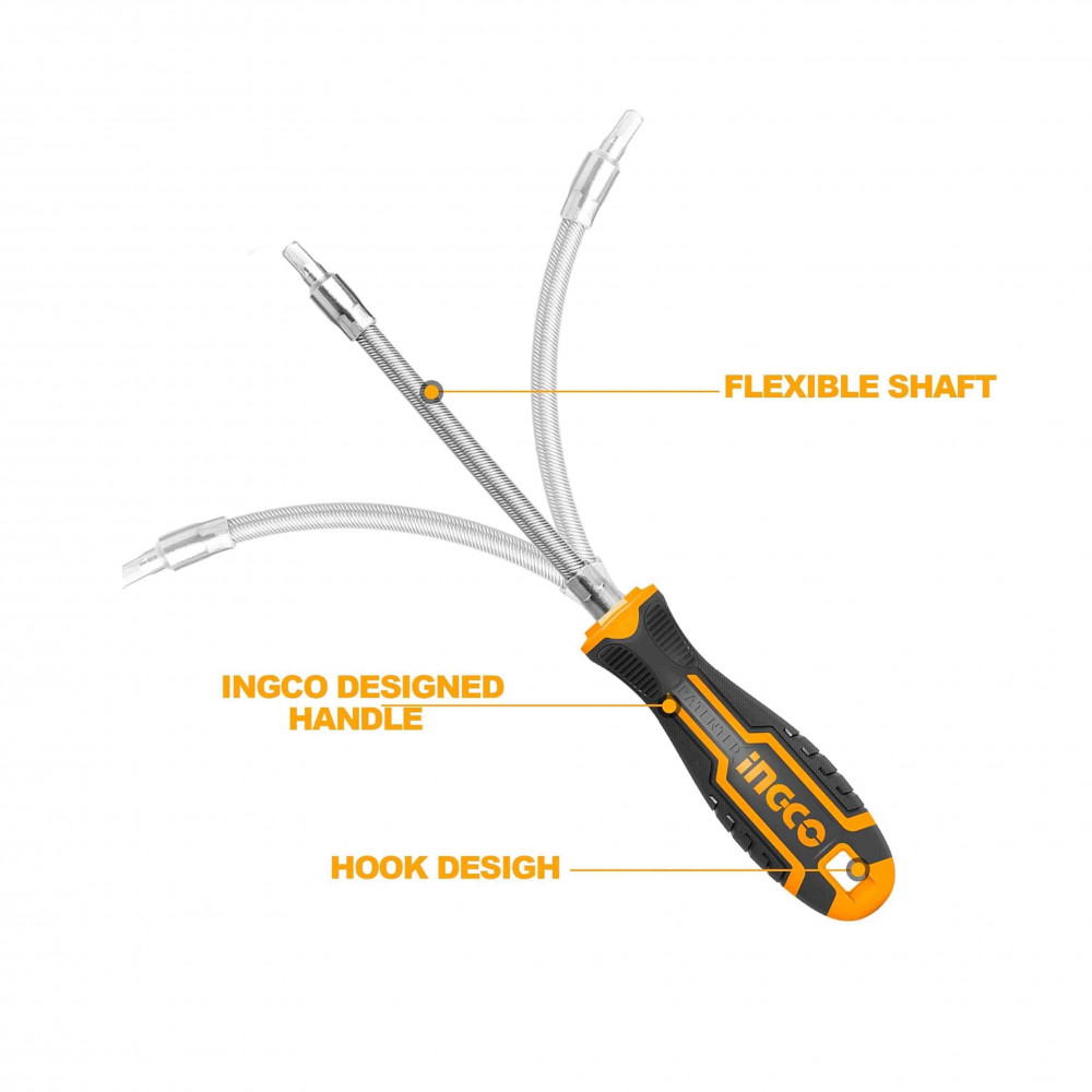 12PCS Flexible Shaft Screwdriver Set with CR-V Bits