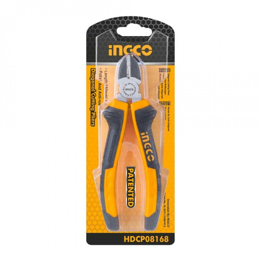 Buy INGCO 7 Inch Diagonal Cutting Pliers with Anti-Slip Handle, Black ...