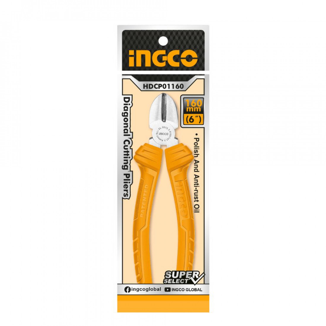 Buy INGCO 6 Inch Diagonal Cutting Pliers with Anti-Slip Handle