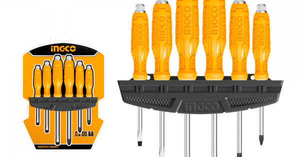6 PCS Professional Go Through Screwdriver Set
