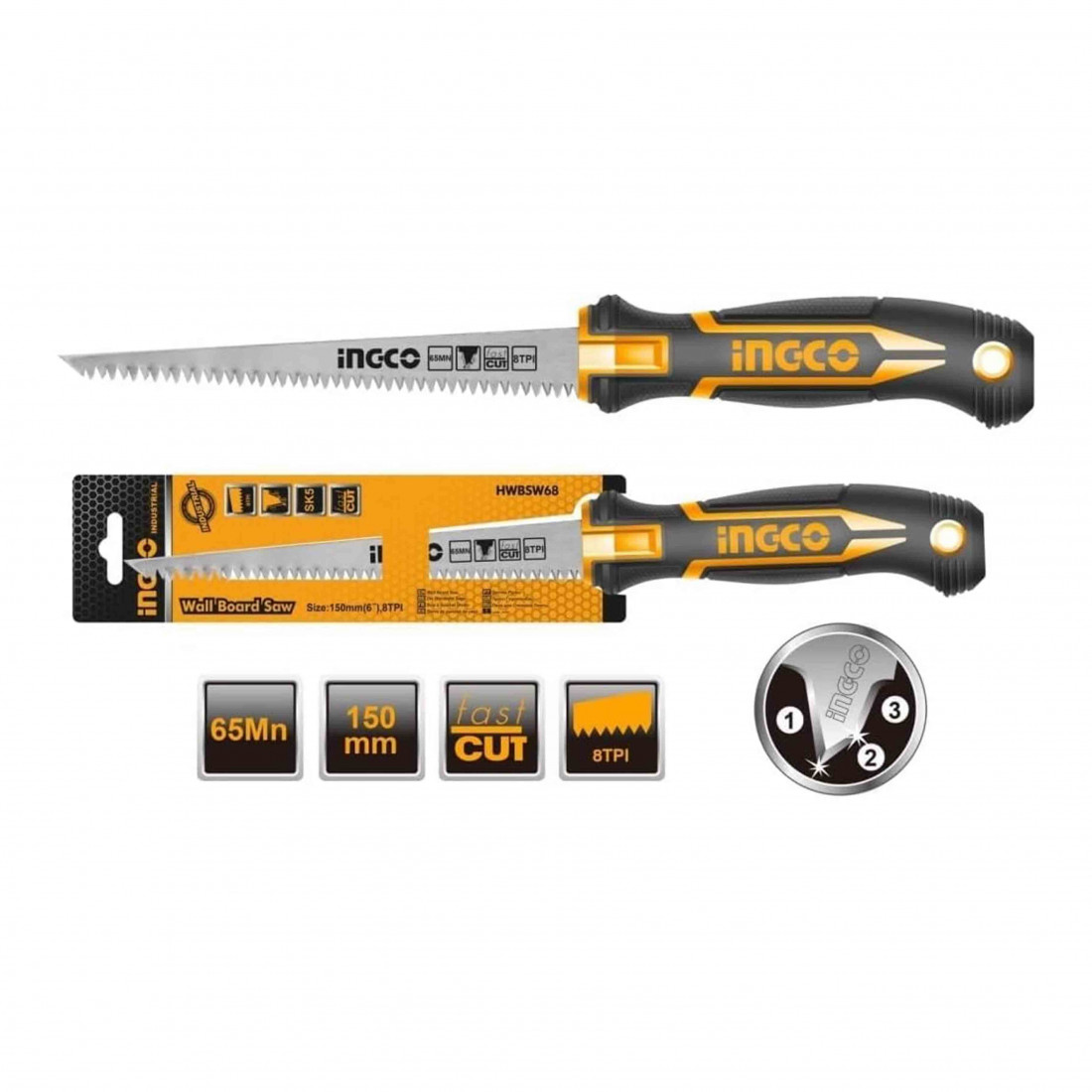 6 inch Wall Board Saw with SK5 Blade – Triple Ground Teeth