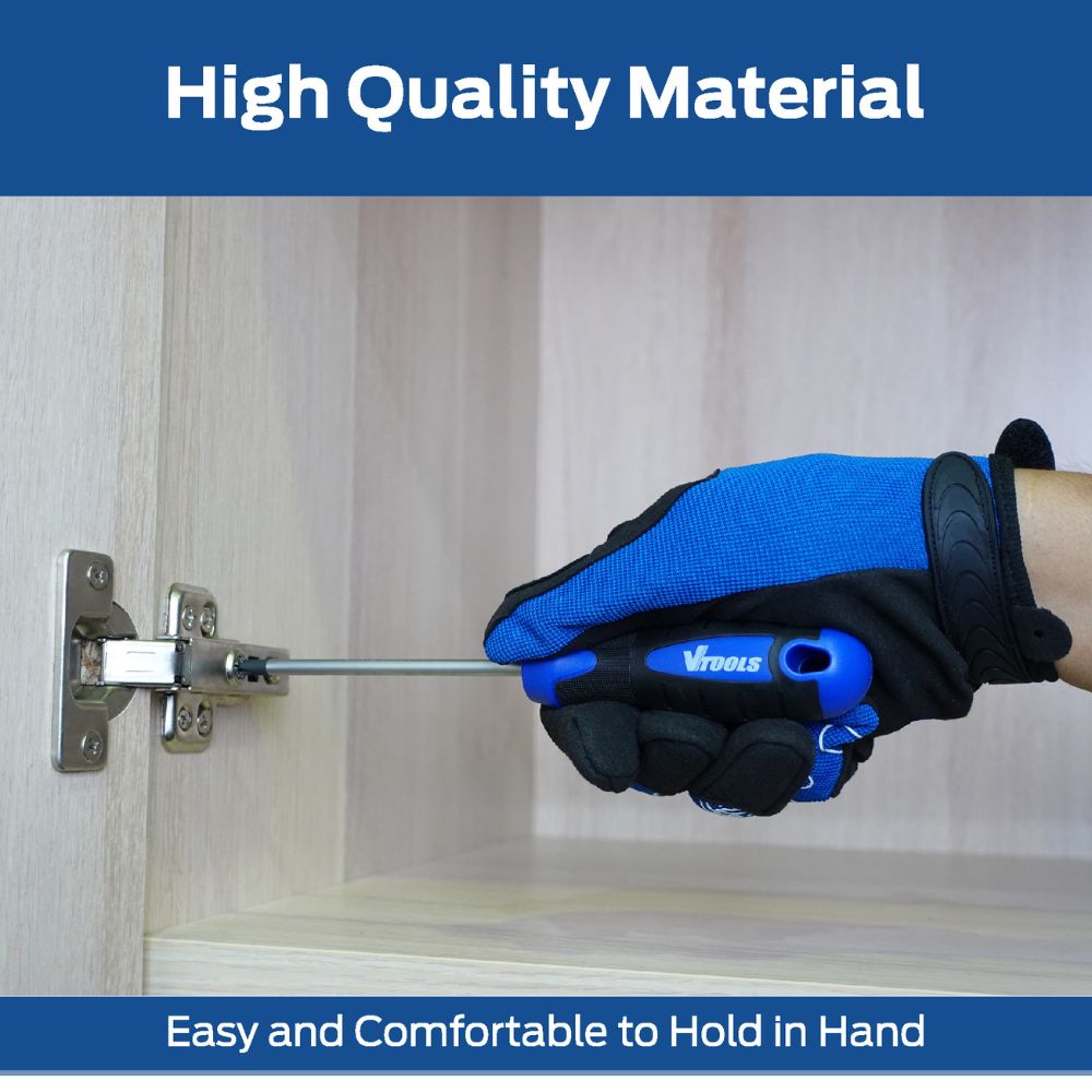 VTOOLS 8x200mm Multi-Purpose Portable Magnetic Slotted Screwdriver