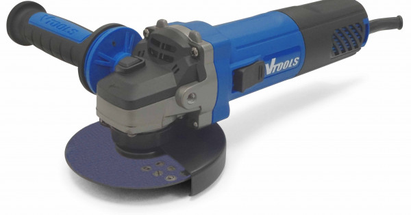 VTOOLS 1100W 115mm Professional Angle Grinder with Adjustable Speed