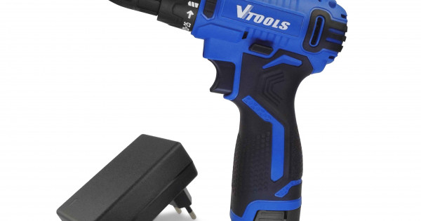 VTOOLS 16.8V Cordless Drill Driver, 2-Speed with Fast Charger