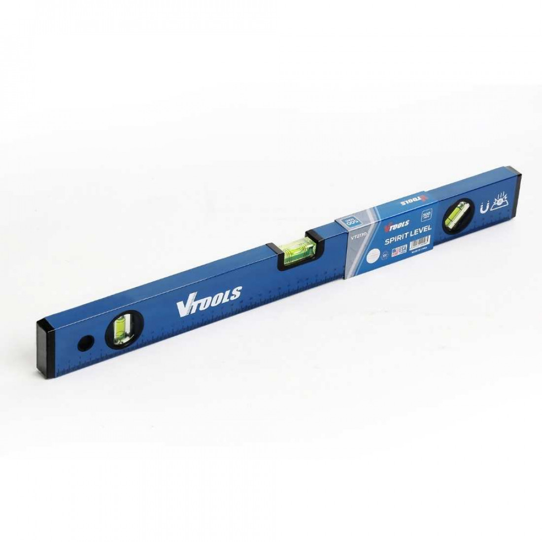 VTOOLS 500mm Shock Resistant Aluminum Alloy Magnetic Spirit Level