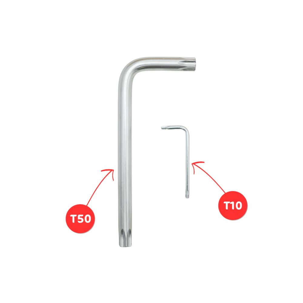 VTOOLS 9-Piece Torx Allen Key Set - Extra Long Type