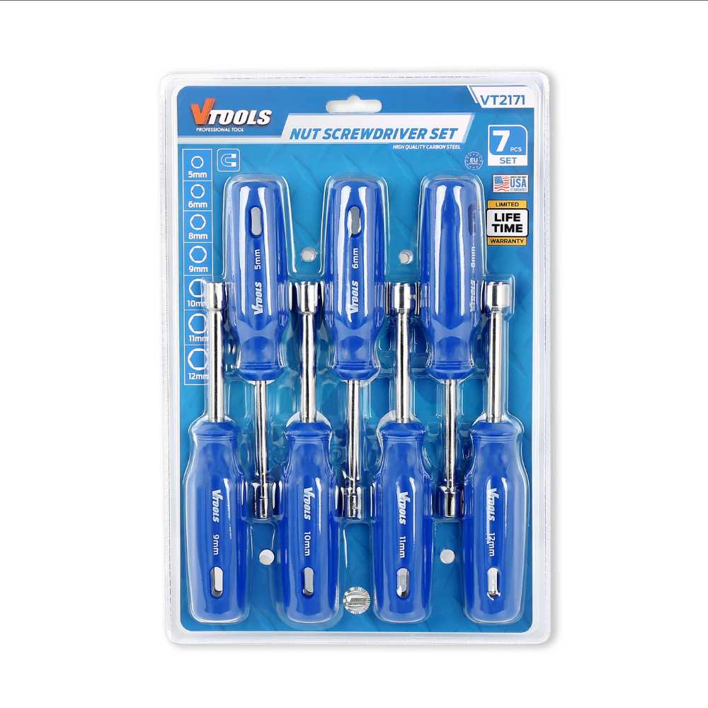 VTOOLS 7PCs Professional and High-Quality Nut Screwdriver