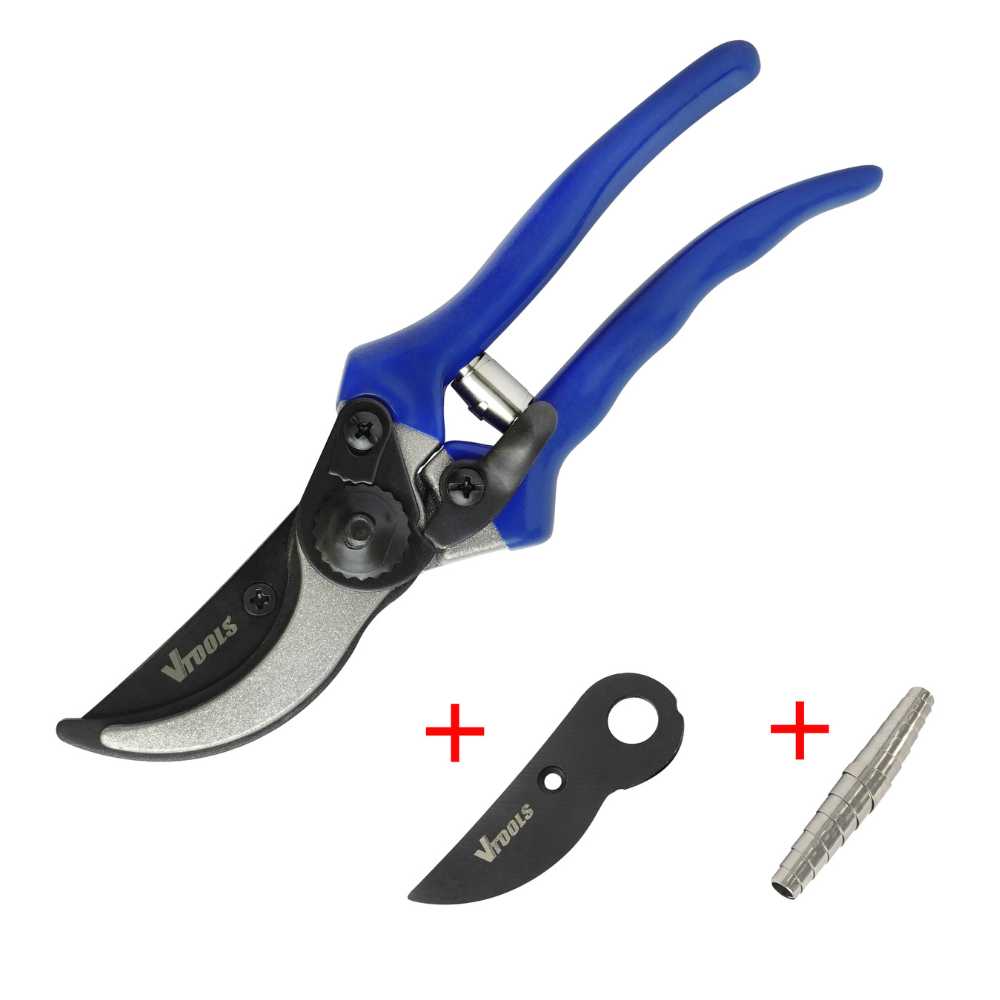 Buy VTOOLS 215mm Bypass Pruning Shears with Extra Spring and Blade for ...