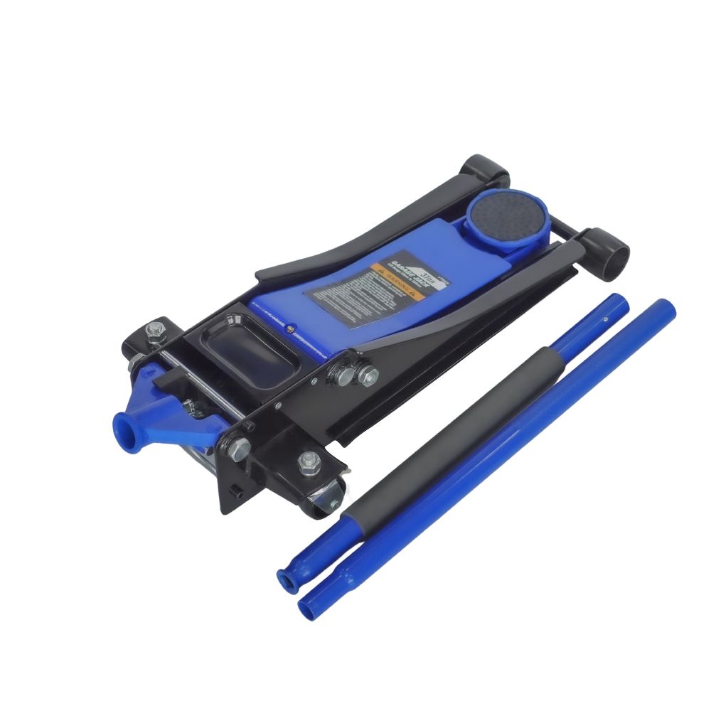 VTOOLS 3 Ton Hydraulic Trolley Floor Jack With Piston Pump