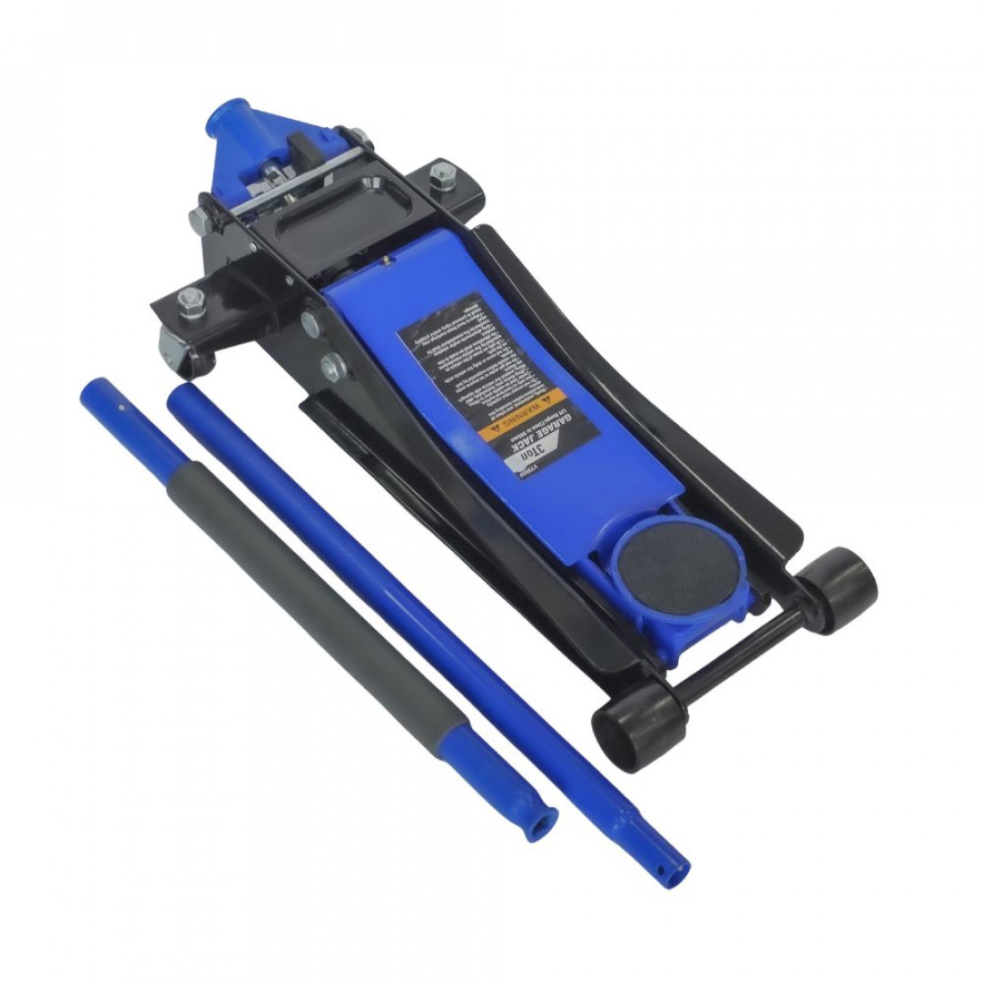 VTOOLS 3 Ton Hydraulic Trolley Floor Jack With Piston Pump