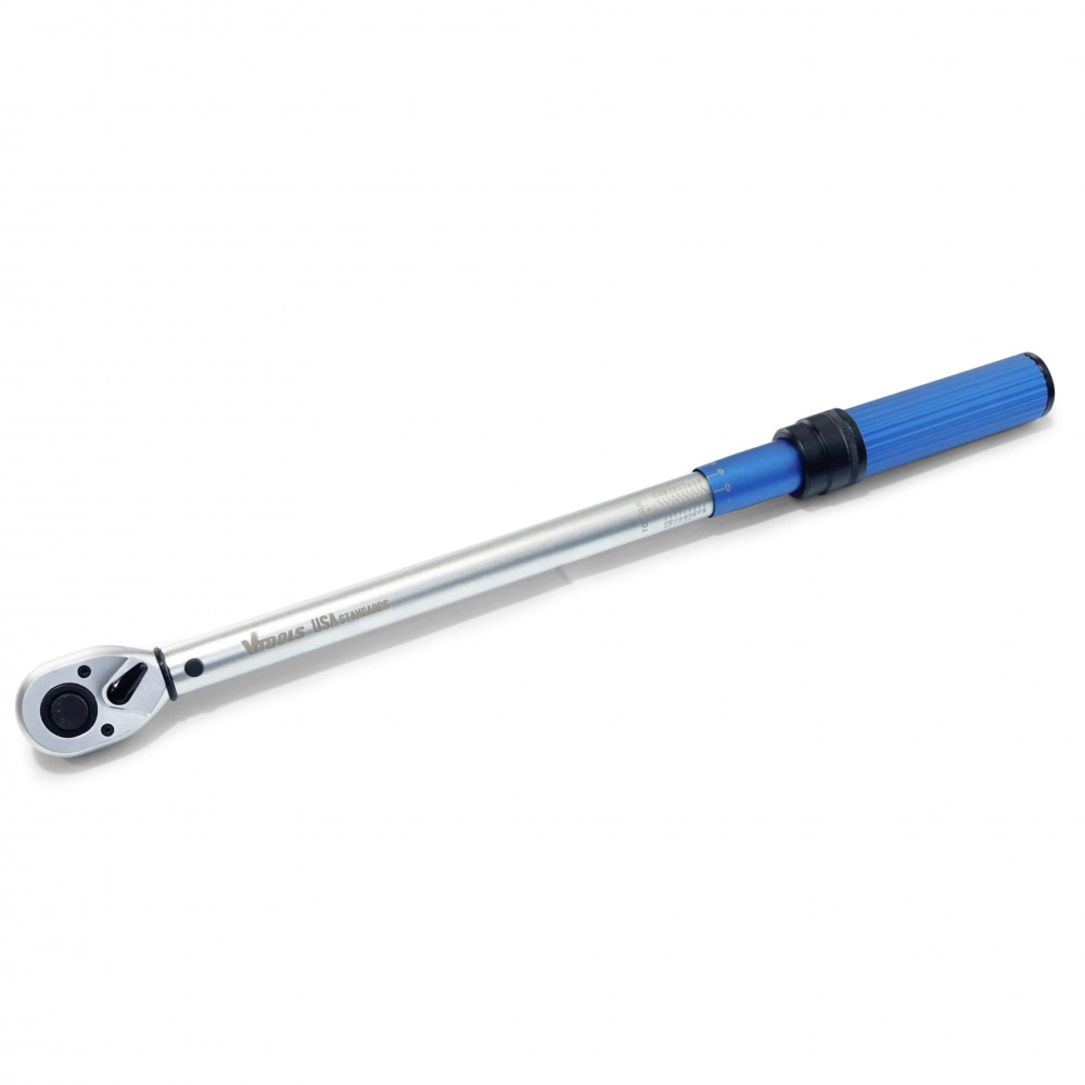 VTOOLS 1/2-inch Torque Wrench, High-Torque Adjustable, Aluminum Handle
